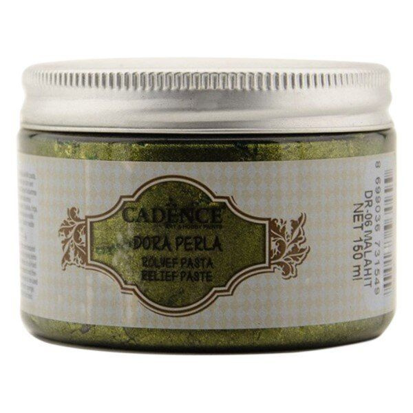 Рельефная паста-металлик Cadence Dora Perla Metallic Relief Paste, 150 ml. Malahit DR-06 ...