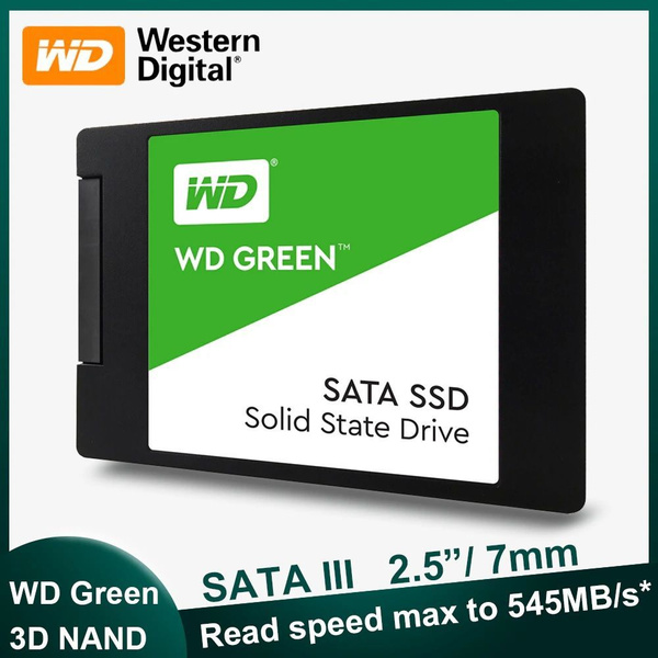 1 ТБ Внутренний SSD-диск Western Digital TLC 3D NAND 1ТВ Green 2.5 ...