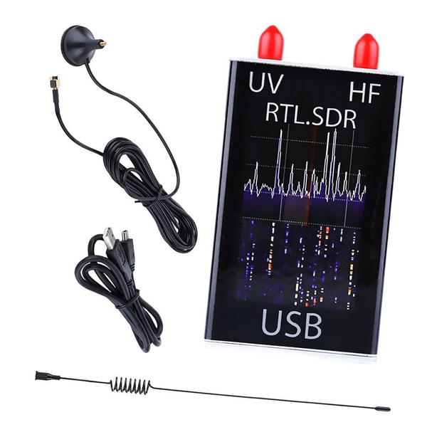 Широкополосный USB радиоприемник RTL-SDR 100khz-1.7 GHz радиосканер ...