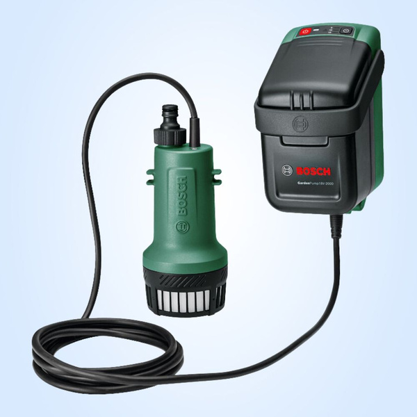 Аккумуляторный насос для дождевой воды Bosch GardenPump 18V-2000 (с ...