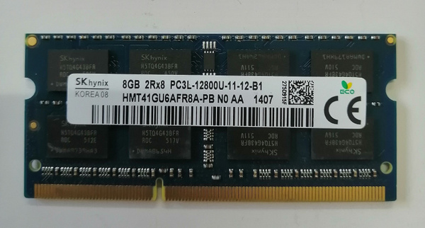 Модуль оперативной памяти Hynix SODIMM DDR3L HMT41GU6AFR8A-PB 8Гб 1600MHz8 ГБ (HMT41GU6AFR8A-PB ...