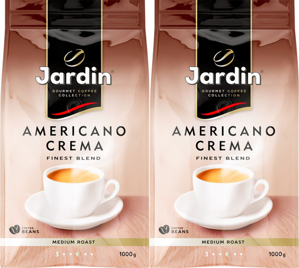 Кофе Jardin Americano Crema в зернах, комплект: 2 упаковки по 1 кг ...
