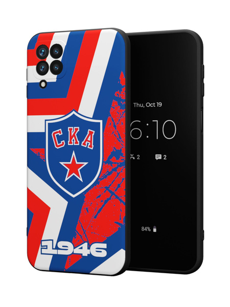 Силиконовый чехол Mcover для Galaxy A12 (Галакси А12), ХК СКА 1946 яркий - купить с доставкой по ...