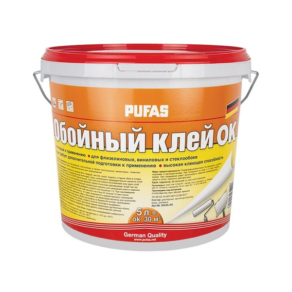 Клей для обоев Pufas ПУФАС Клей для флизелиновых, виниловых и ...