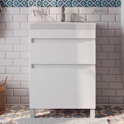 Тумба с раковиной IDDIS Zodiac 60 60, 5 см, в скандинавском стиле, из ...