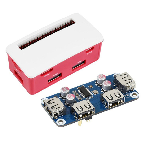 Стартовый комплект платы расширения USB HUB HAT для RPI 0 Raspberry Pi Zero 2 W WH 3A 3B Plus 3 ...