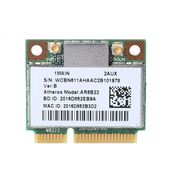 Беспроводная Wifi карта PCI-Express Сетевой адаптер BT4.0 Wlan AR9462 ...