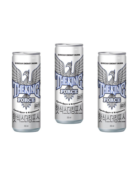 Газированный напиток The King Force Грейпфрут - Клубника 355мл х 3шт - купить с доставкой по ...