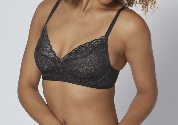 Бюстгальтер Женский TRIUMPH без косточек, размер 70D, 70E темно-серый Крючки купить c доставкой ...