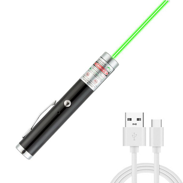 Лазерная указка usb-зарядка, зеленая указка, мощная супермощная ручка ...
