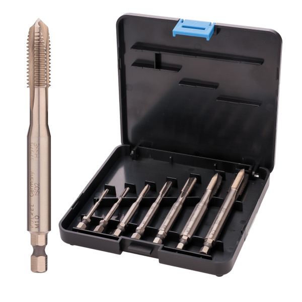 Набор метчиков машинных M3 -M12 HSSE DIN371/376 (B/4-5P, a 1/4") 7пр Voelkel 47975 - купить с ...