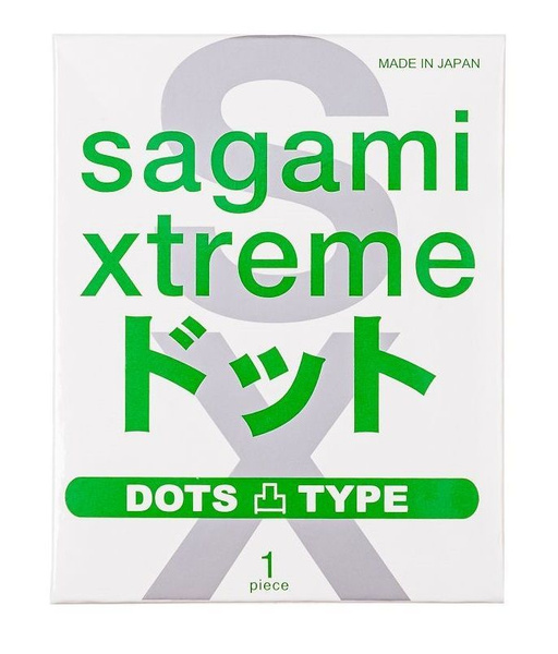 Презерватив Sagami Xtreme Type-E с точками - 1 шт, Sagami, Япония ...