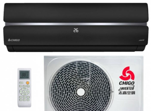 Сплит система Chigo CS-35V3A-1C172 ИНВЕРТОР (40 кв.м) черная Кондиционер Chigo KING Inverter 12 ...