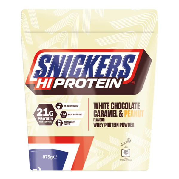 Протеин Snickers Hi Protein powder 875 g, белый шоколад - купить с ...