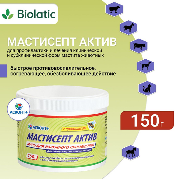 Мастисепт Актив Асконт+, мазь антисептическая противовоспалительная с ...