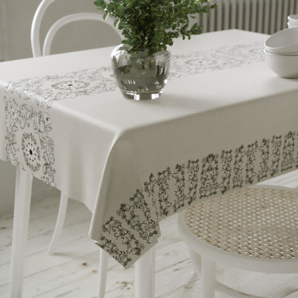 Скатерть клеенка на стол на кухню водоотталкивающая прямоугольная ...