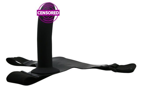 Страпон на эластичных ремнях Ultra Harness Karin Dildo - 16,8 см ...