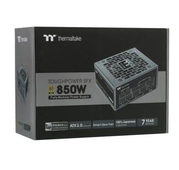 Thermaltake Блок питания компьютера SFX-BLACK, 850 Вт (SFX-850 ...