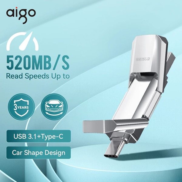 USB-флеш-накопитель Aigo USB3.1 Gen2 TYPE-C 520MB/S 128 ГБ - купить по выгодной цене в интернет ...