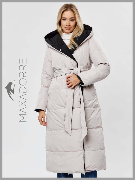 Пальто MAXADORRE, Зима, размер 46, цвет белый, Полиэстер - купить по выгодной цене в интернет ...