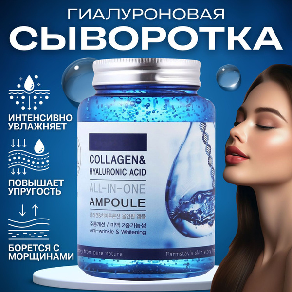 Увлажянющая сыворотка для лица с гиалуроновой кислотой и ниацинамидом ...