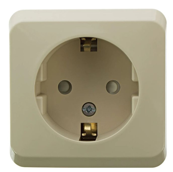 Розетка накладная Schneider Electric Этюд с заземлением со шторками ...
