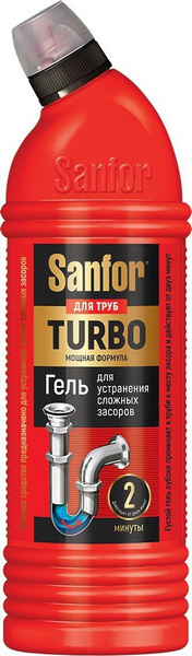 Средство Sanfor для труб TURBO 750 г (новая этикетка) - купить с доставкой по выгодным ценам в ...
