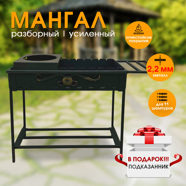 Характеристики Мангал76 Мангал Разборный 70 см х 30 см х 16 см ...