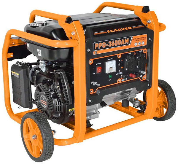 Генератор Carver PPG- 3600АM, 2.8кВт - купить по низкой цене в интернет ...