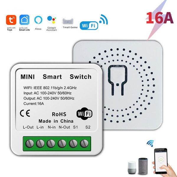 Умное Wi-Fi реле Mini Smart Switch 16A для умного дома в купить на OZON ...