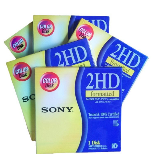 Оригинальный 3,5-дюймовый гибкий диск Sony,компьютерный диск 1,44 М, 1 ...