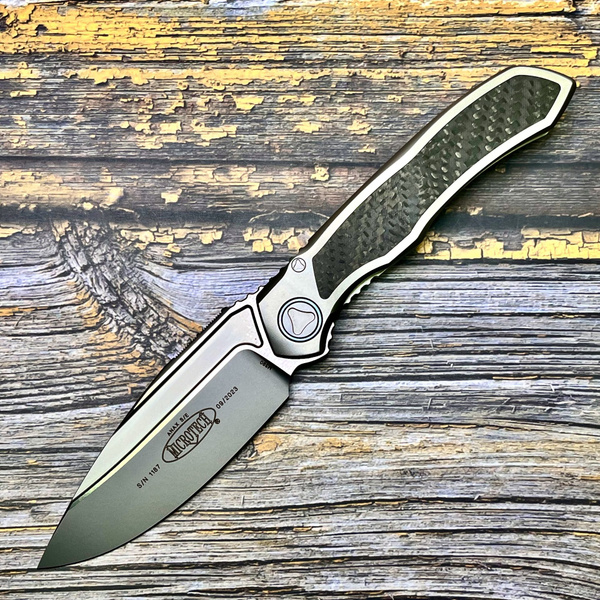 Складной нож MicroTech MCT190C7CFITI Anax, M390 Blade, Titanium ...