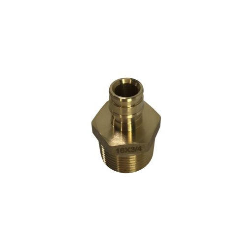 Штуцер с наружной резьбой Usystems латунный для труб PE-Xa 16-R3/4"НР ...