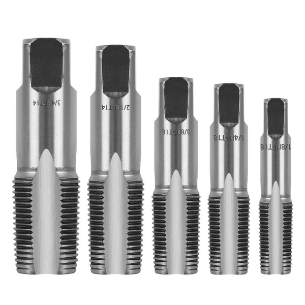 Метчик для нарезания резьбы NPT, инструмент трубных метчиков 1/8", 1/4 ...