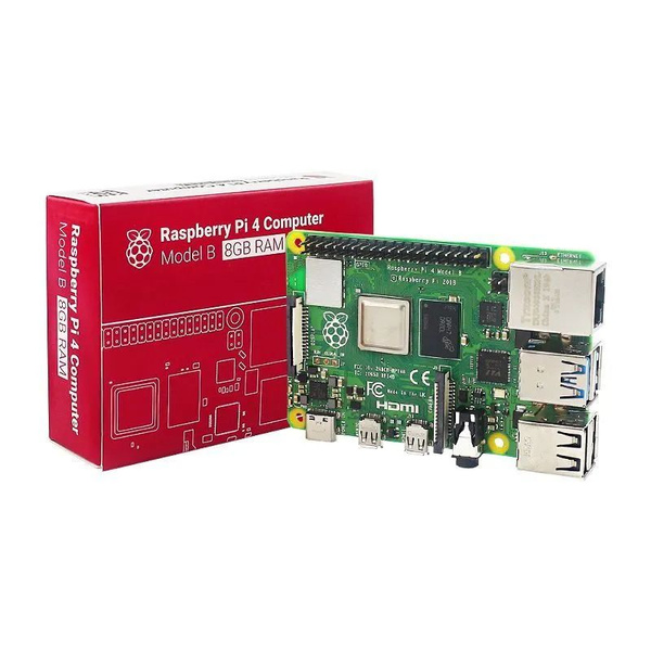 Микрокомпьютер Raspberry Pi 4 Model B 8GB RAM - купить с доставкой по ...