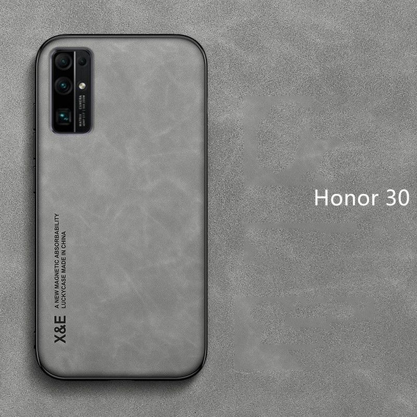 Кожа чехол для Honor 30 Магнитное притяжение внутри ( Хонор 30 ...