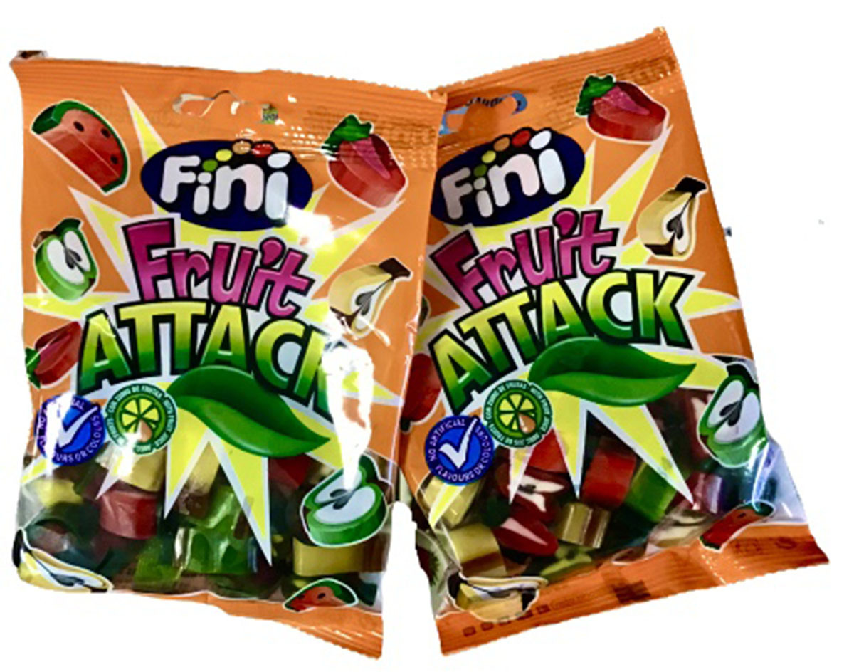 FINI Жевательный Мармелад FRUIT ATTACK Фруктовая Атака 2 шт - купить с доставкой по выгодным ...