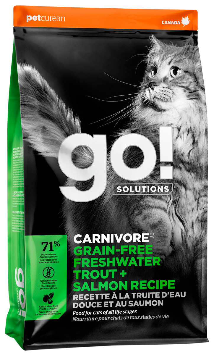 Сухой корм GO! SOLUTIONS CARNIVORE беззерновой для кошек и котят с ...