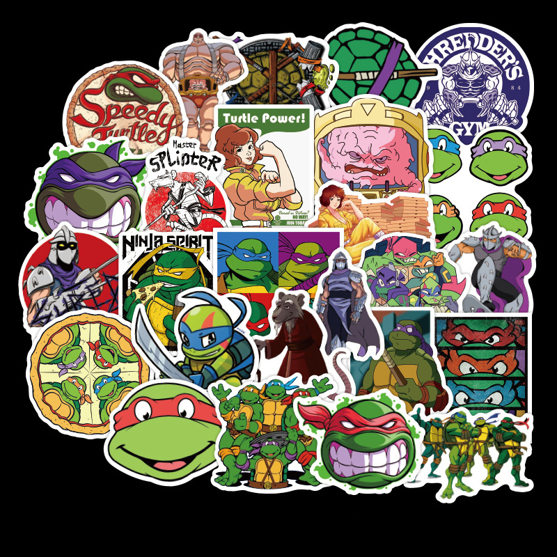 Набор наклеек Черепашки Ниндзя 50 шт./Teenage Mutant Ninja Turtles ...