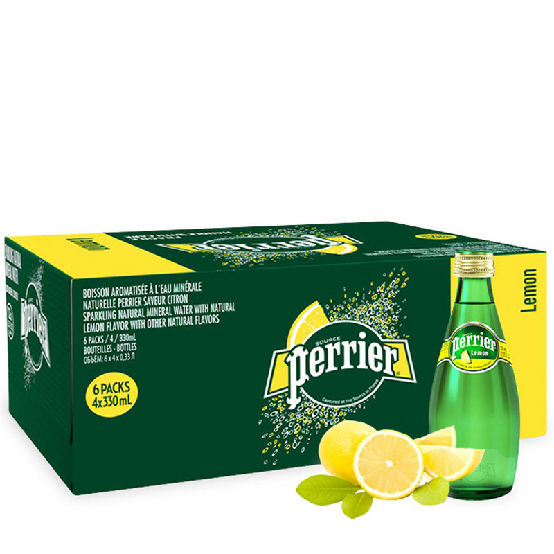 Perrier (Перье) минеральная газированная вода со вкусом лимона 0,33 х ...