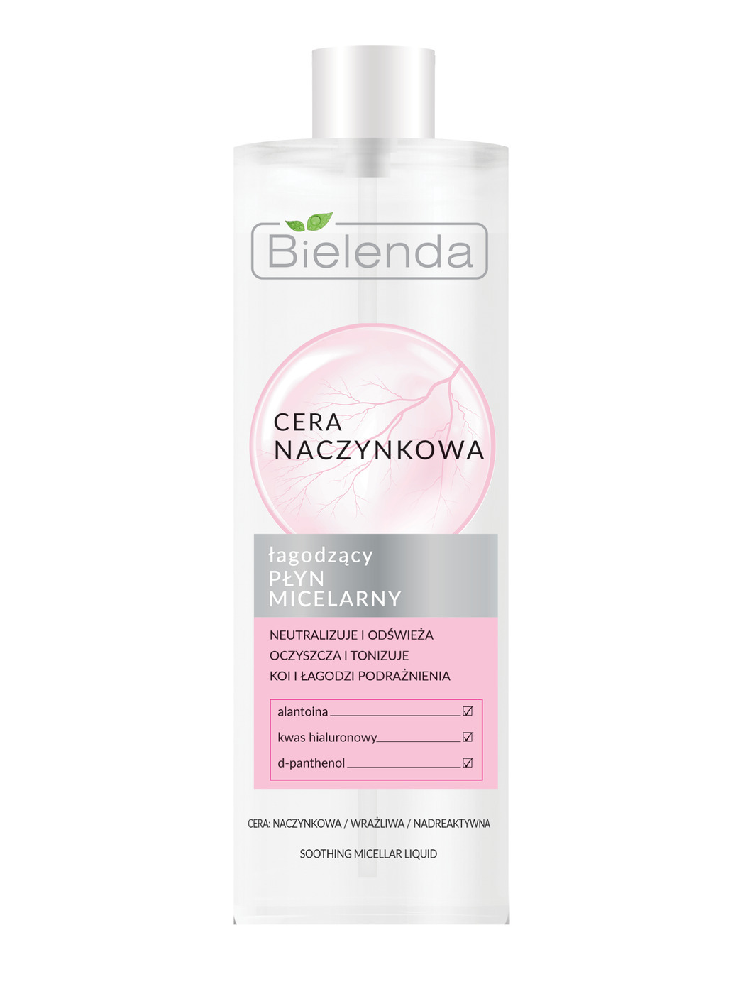 BIELENDA Мицеллярная вода для лица, успокаивающая, "CAPILLARY SKIN ...