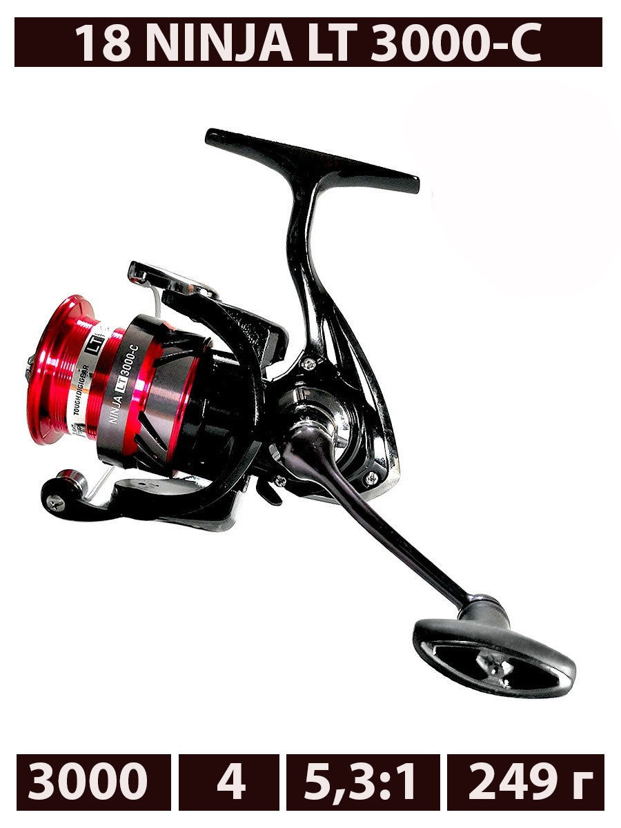 Катушка Daiwa 18 Ninja LT, Безынерционная, 3000, Передний фрикцион ...