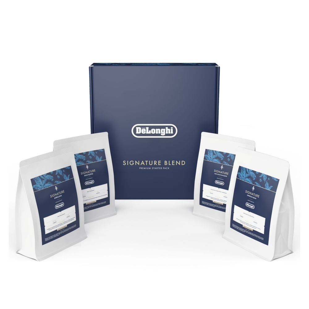 Кофе в зернах DeLonghi Signature coffee PREMIUM STARTER PACK, 1 кг ...