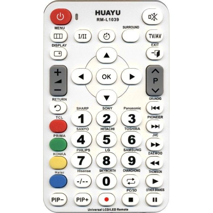 Пульт ДУ Huayu Универсальный пульт Rm L1039 для Tv купить по