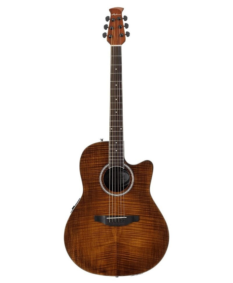 OVATION APPLAUSE AB24IIP-VF Balladeer Mid Cutaway Vintage on Flame ...
