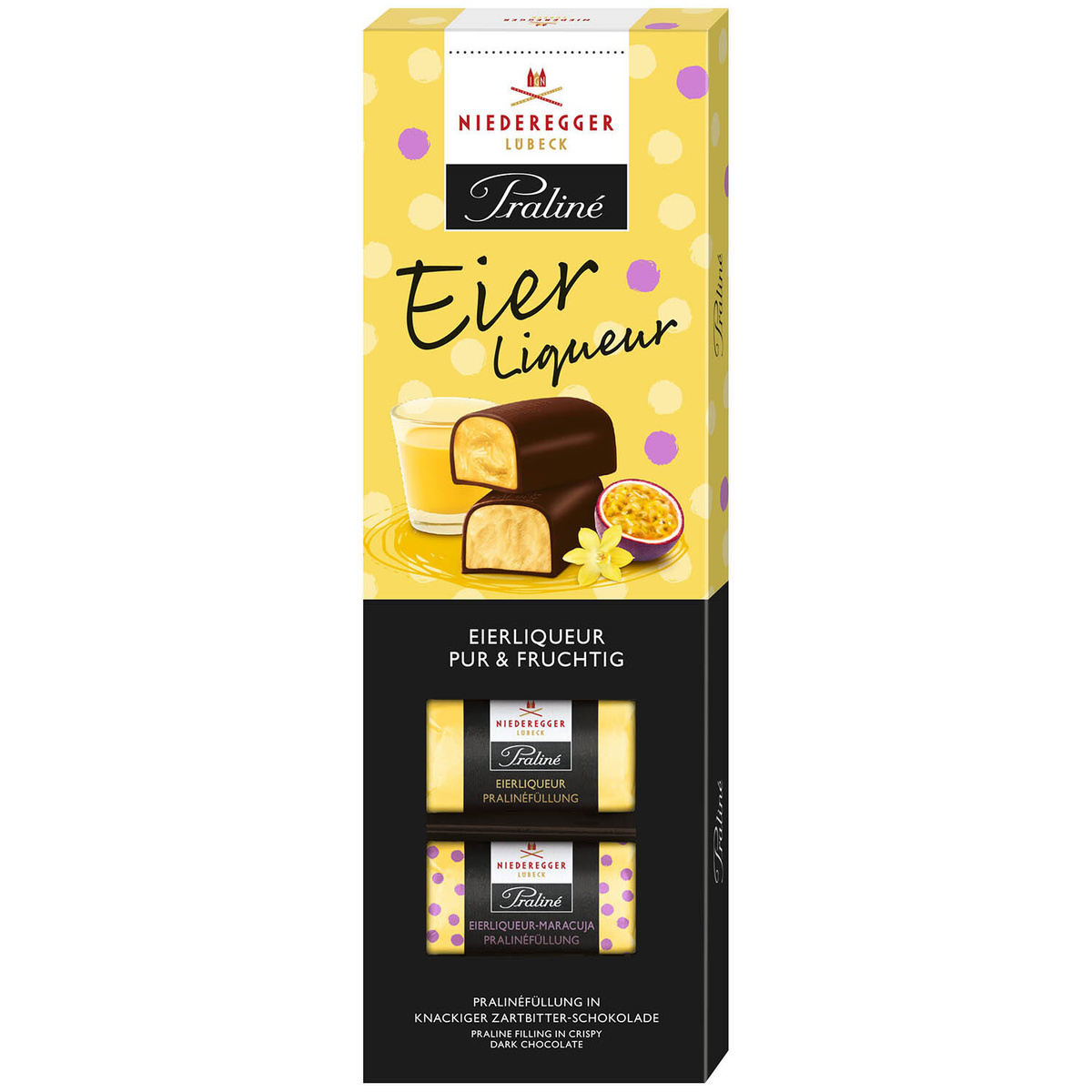Марципан Niederegger "Egg Liqueur Duo" Пралине конфеты с яичным ликером ...