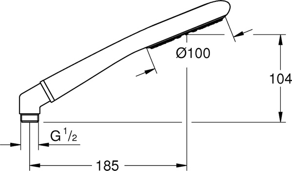 Ручной душ Grohe Rainshower 27375000 - купить с доставкой по выгодным ...