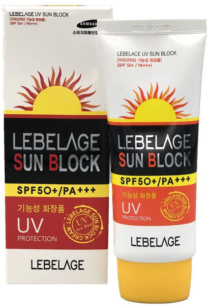 LEBELAGE Солнцезащитный крем с улиточным муцином UV Sun Block SPF 50 ...