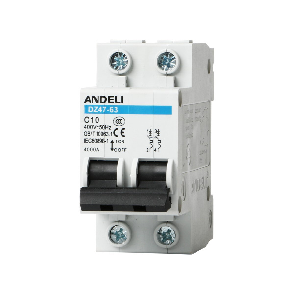 Купить Автоматический выключатель ANDELI серии DZ47-63/2P 40A 4.5kA тип C по низкой цене в ...