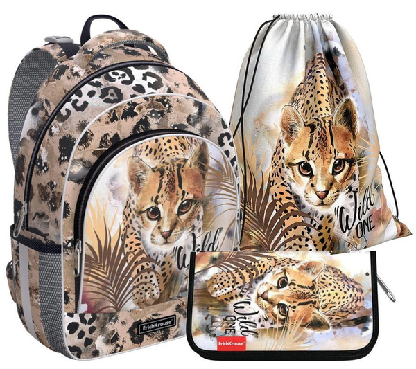 Школьный рюкзак Erich Krause (Эрих Краузе) ErgoLine 15L Wild Cat с ...